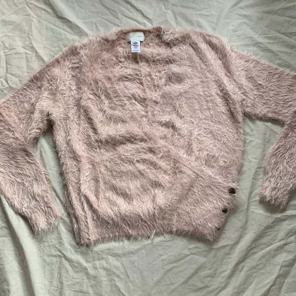 Anthropologie | Sweaters | Anthropologie Fuzzy Faux Wrap Sweater | Poshmark